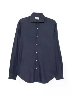 BARBA NAPOLI Spread-collar Button-up Shirt