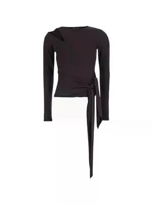 Federica Tosi Cut-out Wrap-tie Sweatshirt
