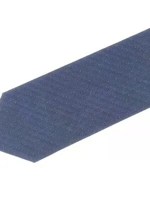 Brioni Silk Herringbone Polka-dot Neck Tie - Blue