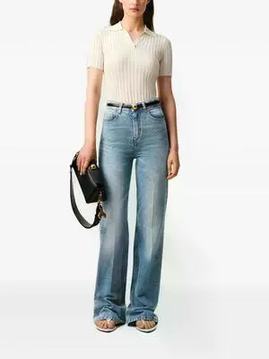 AMI Paris Flare-fit Cotton Jeans