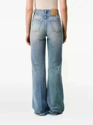 AMI Paris Flare-fit Cotton Jeans