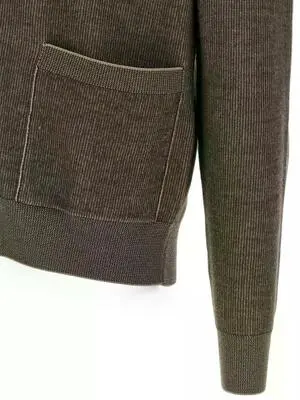 Brioni Shawl-neck Vanisé-weave Cardigan