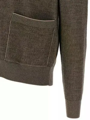 Brioni Vanisé-weave Shawl-neck Cardigan