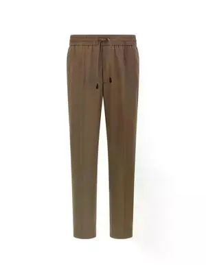 Brioni Asolo Drawstring-waist Trousers - Brown