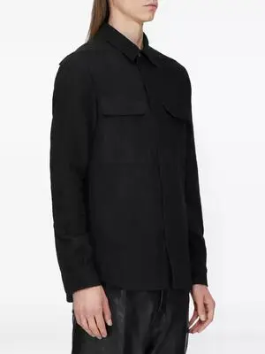 Rick Owens Webbing-trim Chest-pocket Shirt - Black