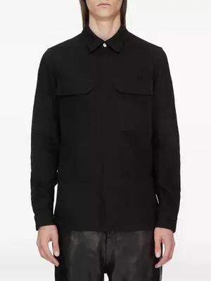Rick Owens Webbing-trim Chest-pocket Shirt