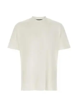 Brioni Logo-embroidered Raised-neck T-shirt - Neutrals