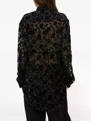 ANN DEMEULEMEESTER Elisabeth Floral-devoré Shirt