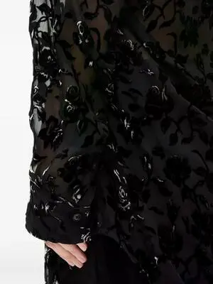 ANN DEMEULEMEESTER Elisabeth Floral-devoré Shirt