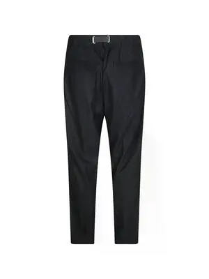 WHITE SAND Belted Pleated Trousers