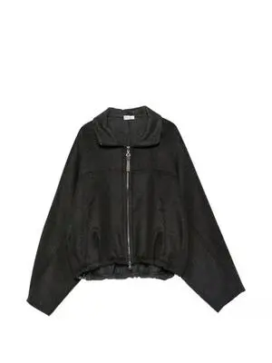 Brunello Cucinelli Elasticated-hem Zip-up Bomber Jacket