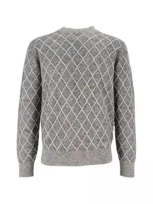 BALLANTYNE Diamond-stitch Sweater