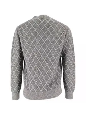 BALLANTYNE Diamond-stitch Sweater