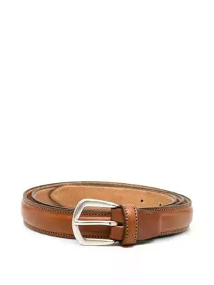 ERALDO Buckle-fastening Leather Belt - Brown