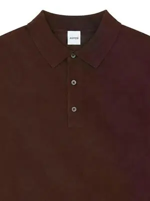 Aspesi Long-sleeve Knitted Polo Sweater