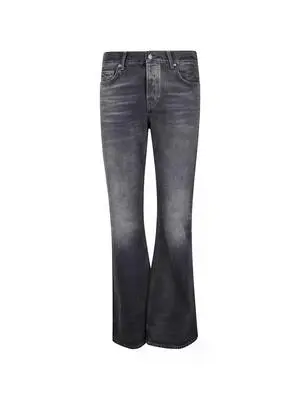 HAIKURE Hercules Faded Bootcut Jeans - Black