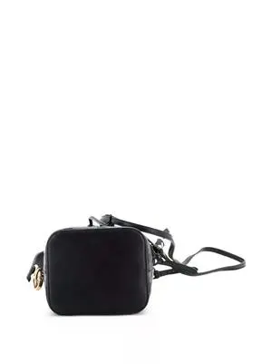 Fendi Mon Tresor Zucca Embossed Leather Mini Bucket Bag
