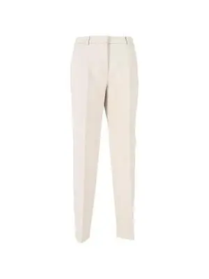 Peserico Pressed-crease Belt-loop Trousers - Neutrals