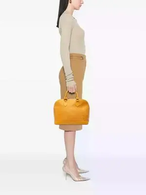 LOUIS VUITTON 1996 Epi Alma Pm Handbag - Yellow