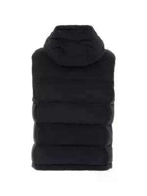 MOORER Quilted Hooded Jacket - Blue