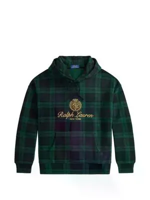 Polo Ralph Lauren Checkered Hooded Sweatshirt - Green
