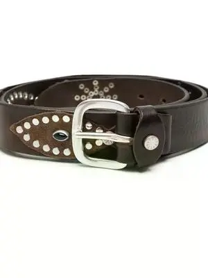 ERALDO Stud-embellished Leather Belt