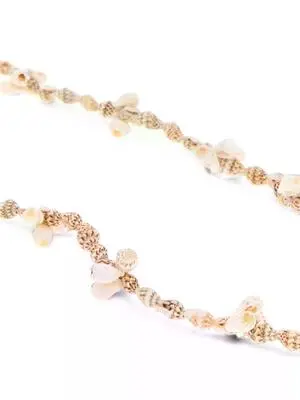 Alanui Mongo Shell Coin-pendant Necklace - Neutrals