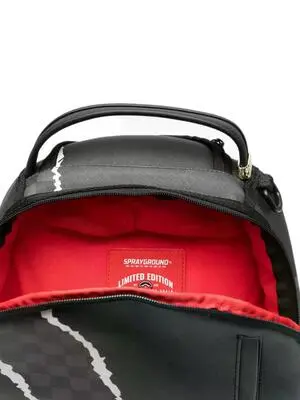 SPRAYGROUND Shark-print Checkered Backpack