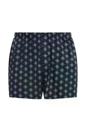Hanro Patterned Cotton Boxers - Blue