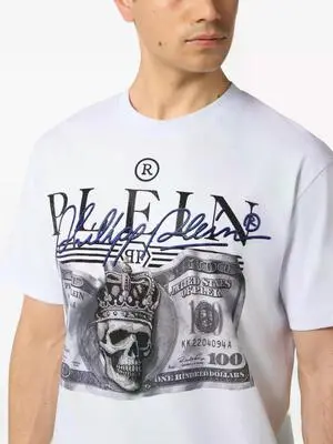 Philipp Plein Round-neck Dollar-detail T-shirt