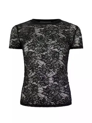 PHILIPP PLEIN Strass-embellished Lace T-shirt