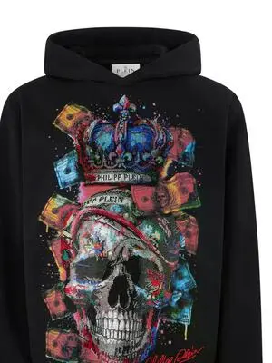Philipp Plein Skull-print Embellished Hoodie