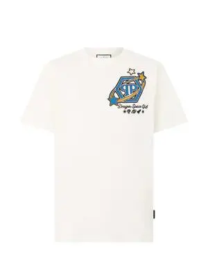 Philipp Plein Embroidered Logo-patch T-shirt - Neutrals