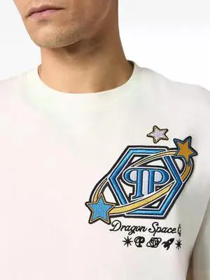 Philipp Plein Embroidered Logo-patch T-shirt