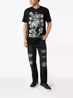Philipp Plein Embellished Skull-detail T-shirt