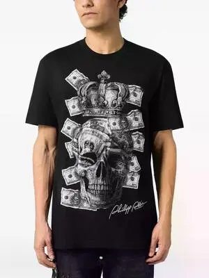 Philipp Plein Embellished Skull-detail T-shirt
