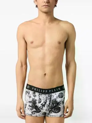 Philipp Plein Zodiac-print Boxers - White