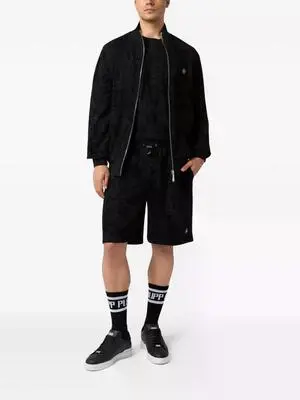 Philipp Plein Dollar-skull Fleece Shorts