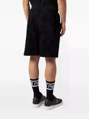Philipp Plein Dollar-skull Fleece Shorts