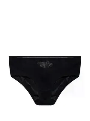 Hanro Rosaria Lace-insert Briefs - Black