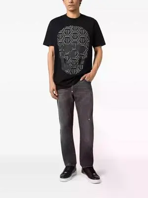 Philipp Plein Skull Monogram-print T-shirt