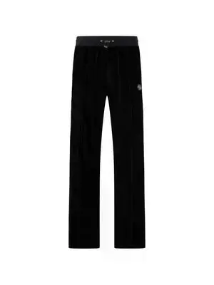 Philipp Plein Chenille-texture Logo-patch Track Pants - Black