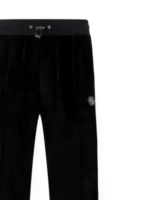 Philipp Plein Chenille-texture Logo-patch Track Pants