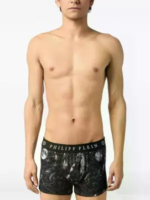 Philipp Plein Zodiac-print Boxers - Black