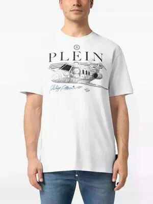 Philipp Plein Teddy Plane Crystal-embellished T-shirt