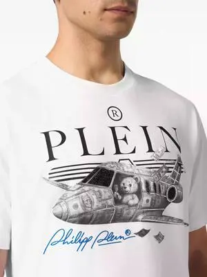 Philipp Plein Teddy Plane Crystal-embellished T-shirt