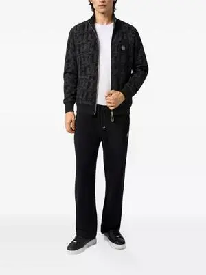 Philipp Plein Dollar-print Track Jacket - Black