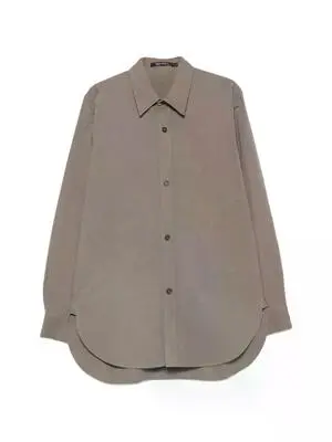 Sofie D'hoore Curved-hem Long-sleeve Shirt - Green
