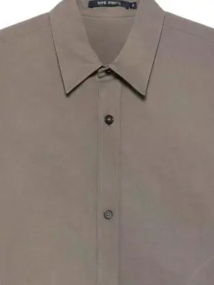 Sofie D'hoore Curved-hem Long-sleeve Shirt
