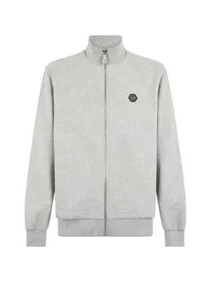 Philipp Plein Monogram Zip-fastening Sweatshirt - Grey